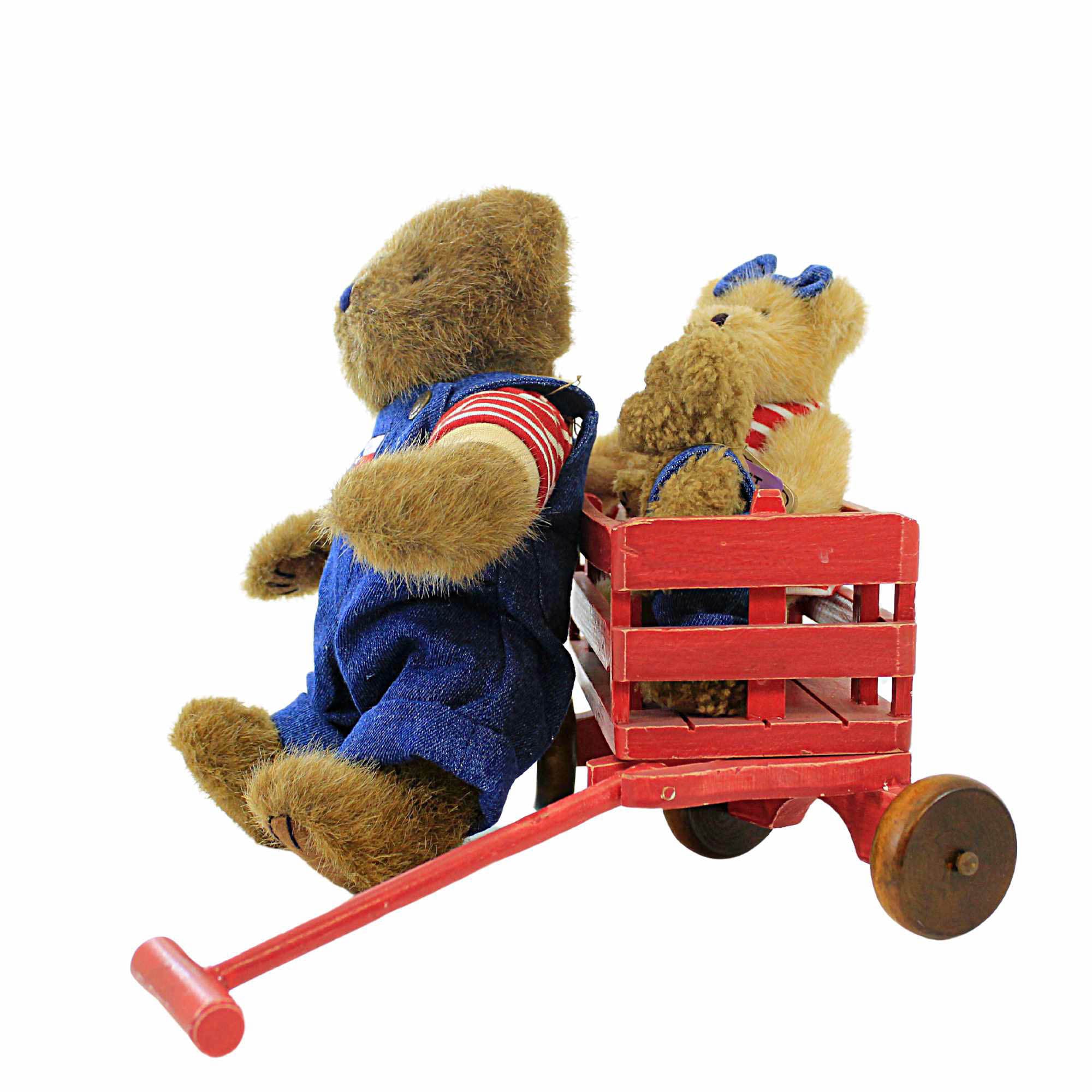 Boyds Bears Plush Huck Mandy Zack W/ Wagon Limited Edition Americana ...