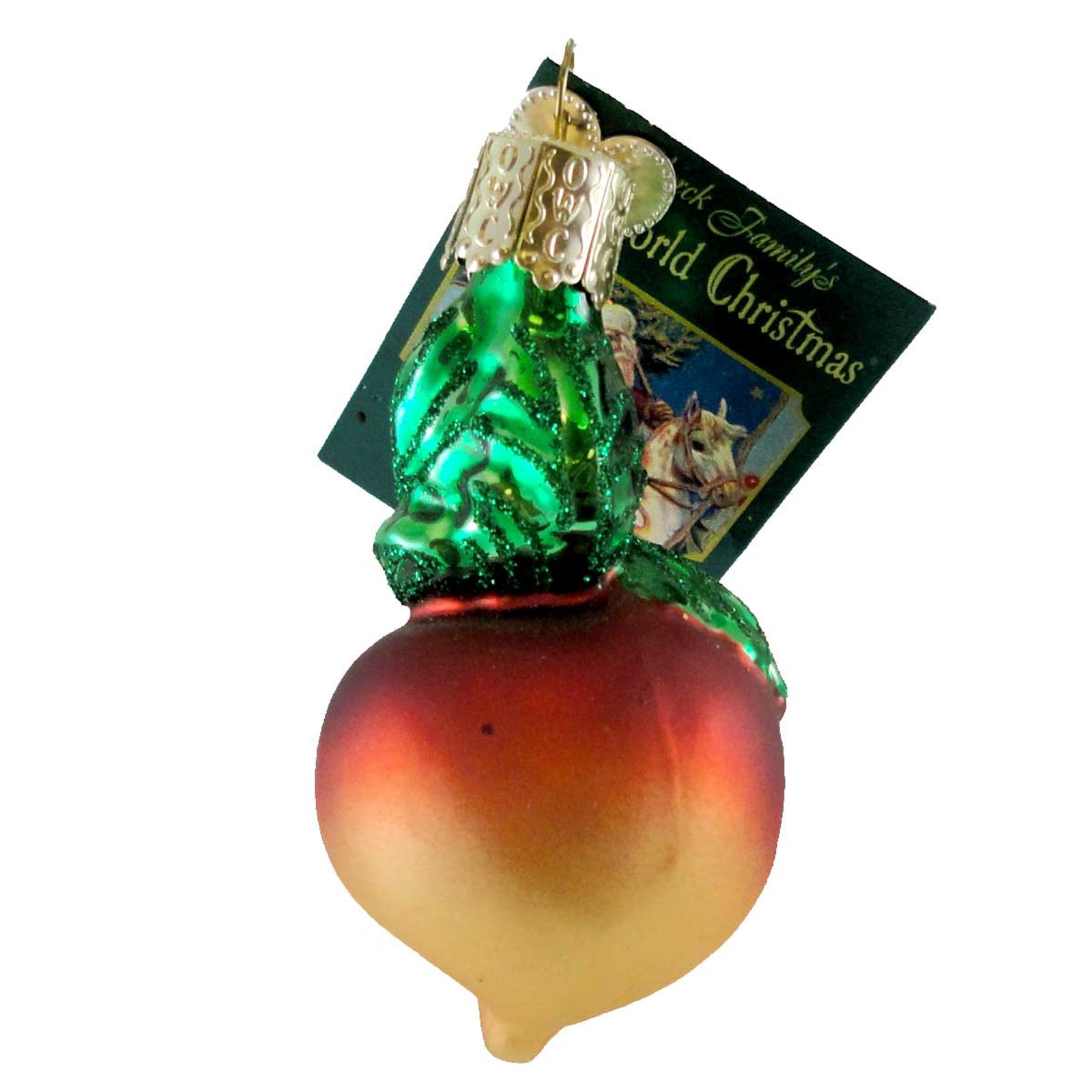 2.00In Radish Ornament, Glass, Ornament Fruit Vegetable Garden 28030 ...