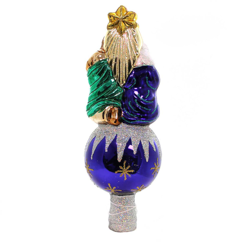 Old World Christmas Nativity Tree Top Glass Finial Holy Family 50010 ...