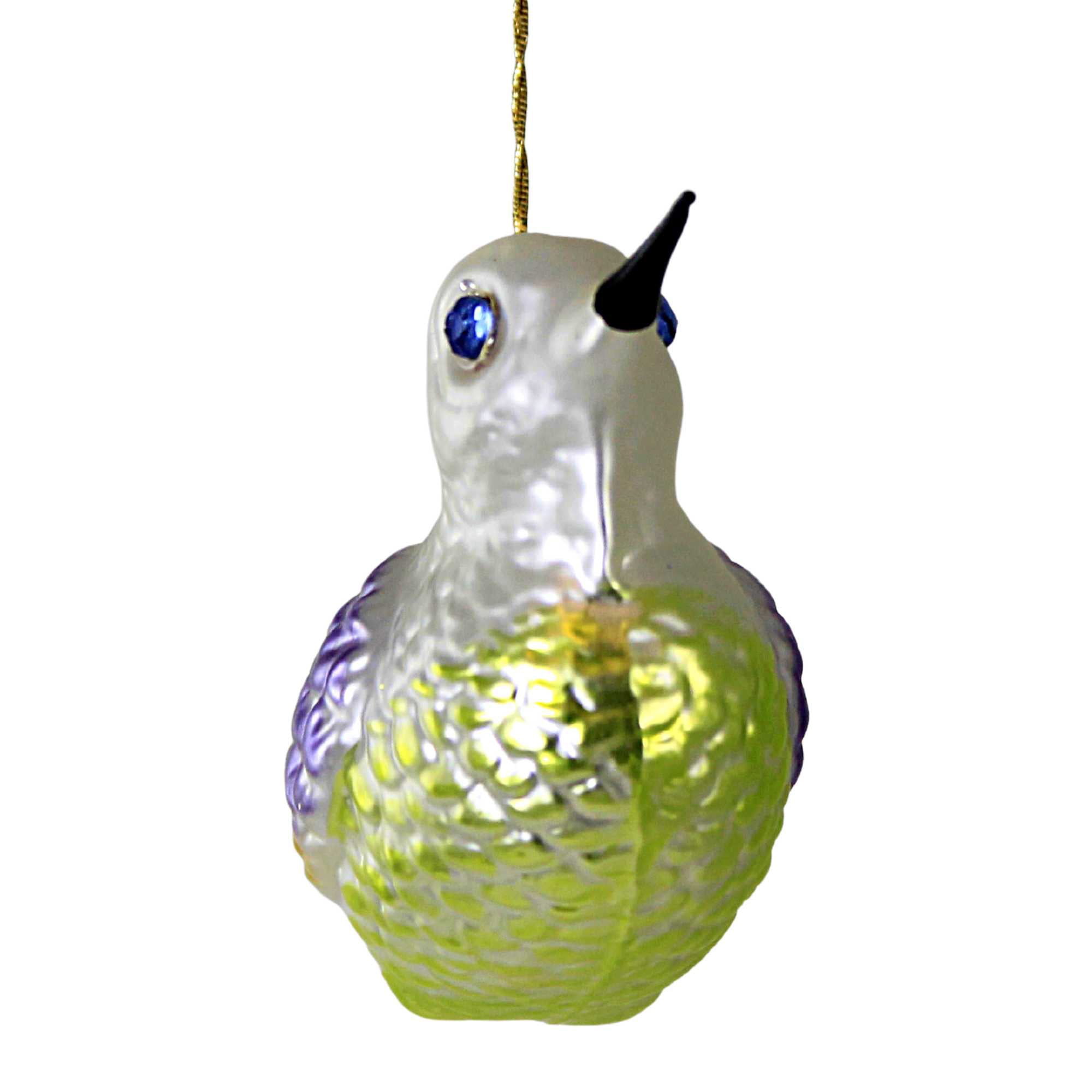 Larry Fraga Designs Bird With Blue Eyes - 1 Ornament 2 Inch, Glass ...