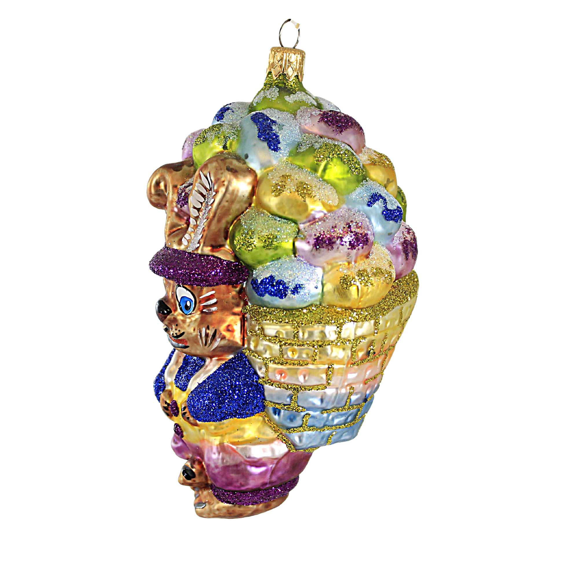 Larry Fraga Designs Delivering The Eggs - 1 Ornament 6 Inch, Glass ...