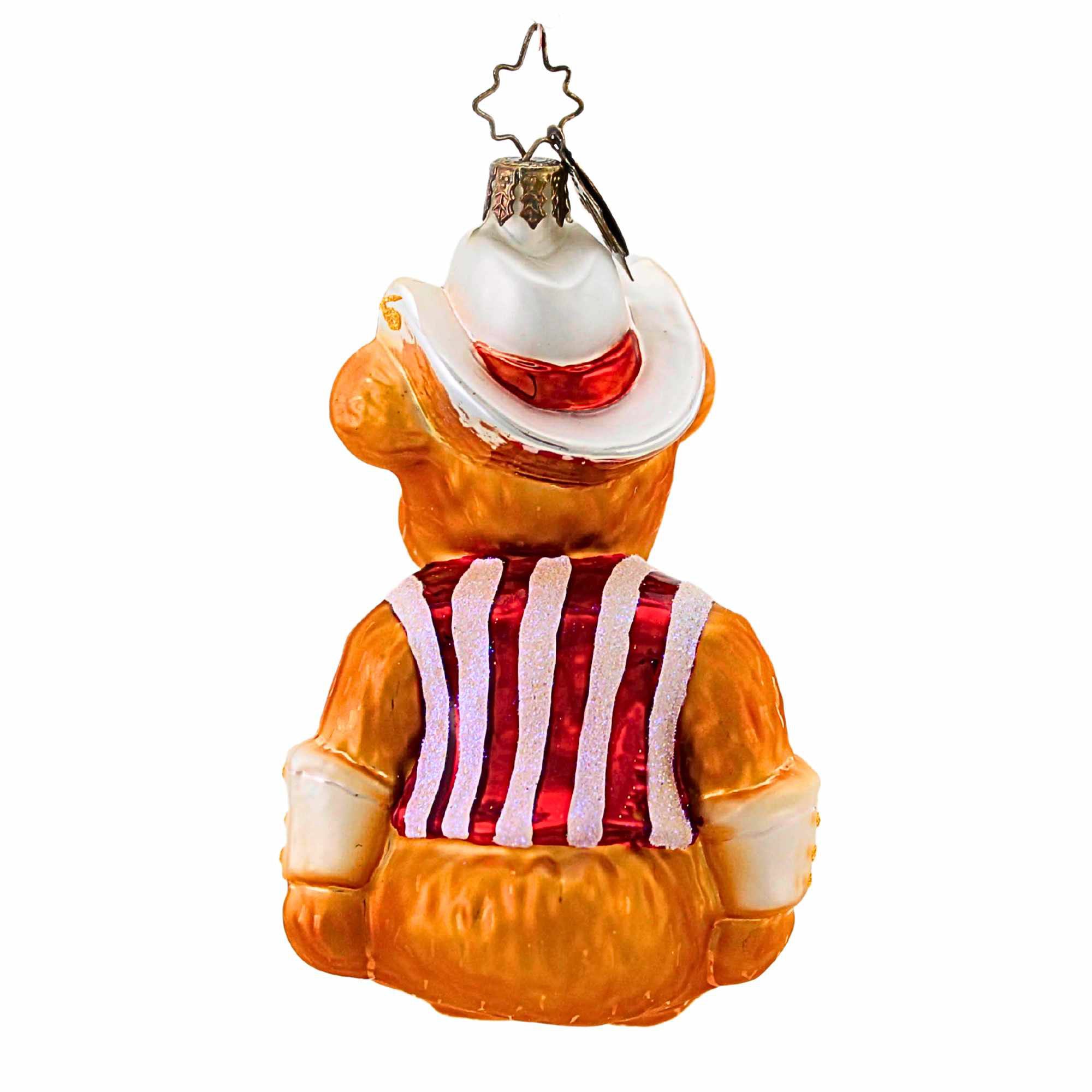 Christopher Radko President Teddy Glass Ornament Patriotic Bear ...