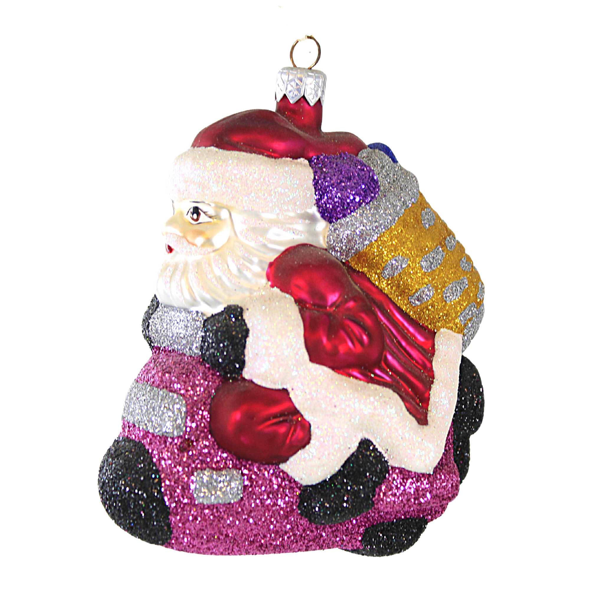 Larry Fraga Designs Airborne Santa - 1 Ornament 5 Inch, Glass ...
