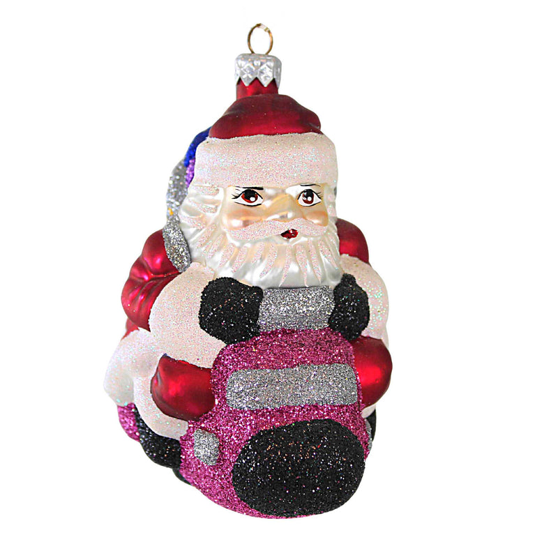 Larry Fraga Designs Airborne Santa - 1 Ornament 5 Inch, Glass ...