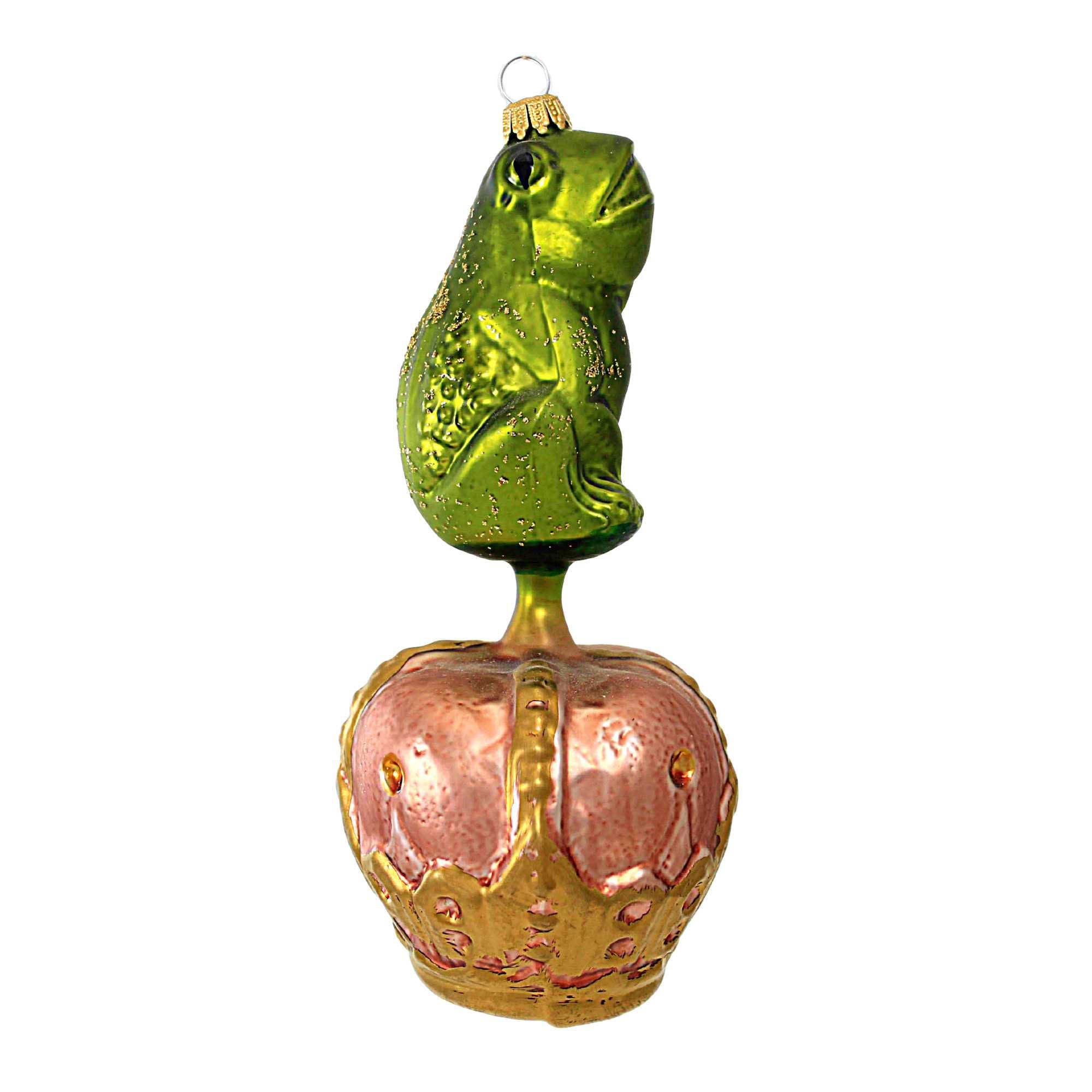 Larry Fraga Designs Frog Prince - 1 Ornament 6.25 Inch, Glass ...