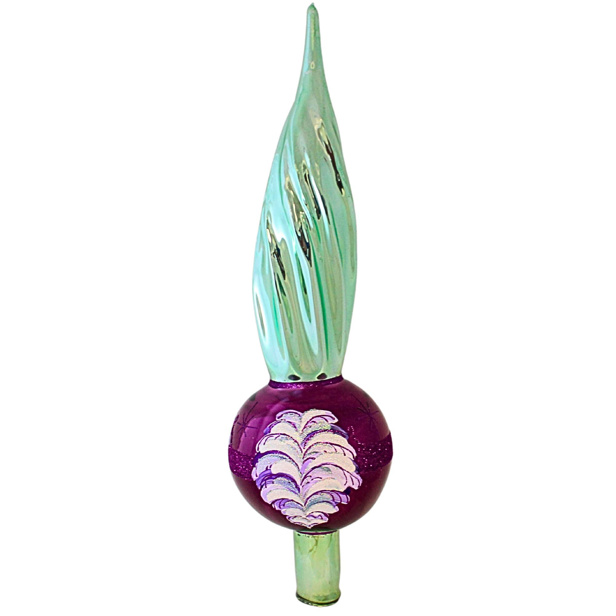 Larry Fraga Designs Purple Plume Finial - 1 Ornament 23 Inch, Glass ...