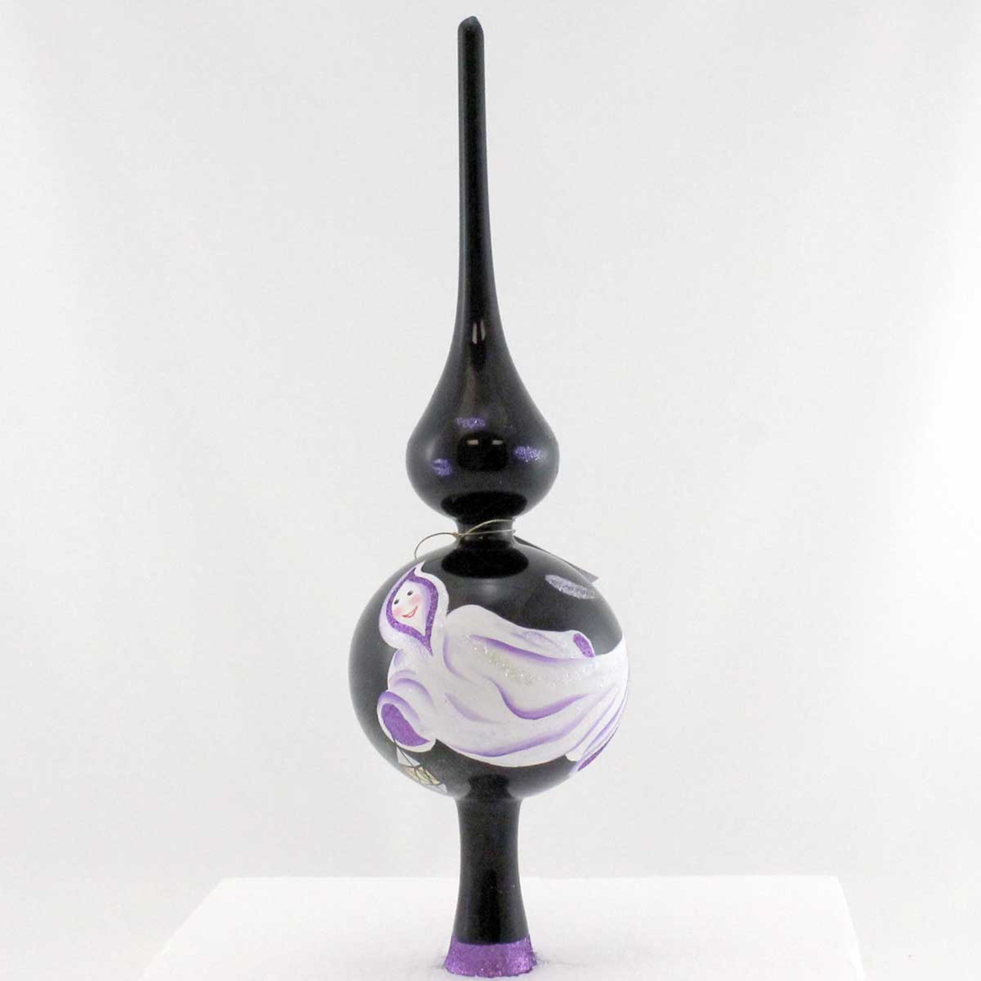 Halloween Ghost Lantern Finial - 14 Inch, Glass - Italian Tp004 ...