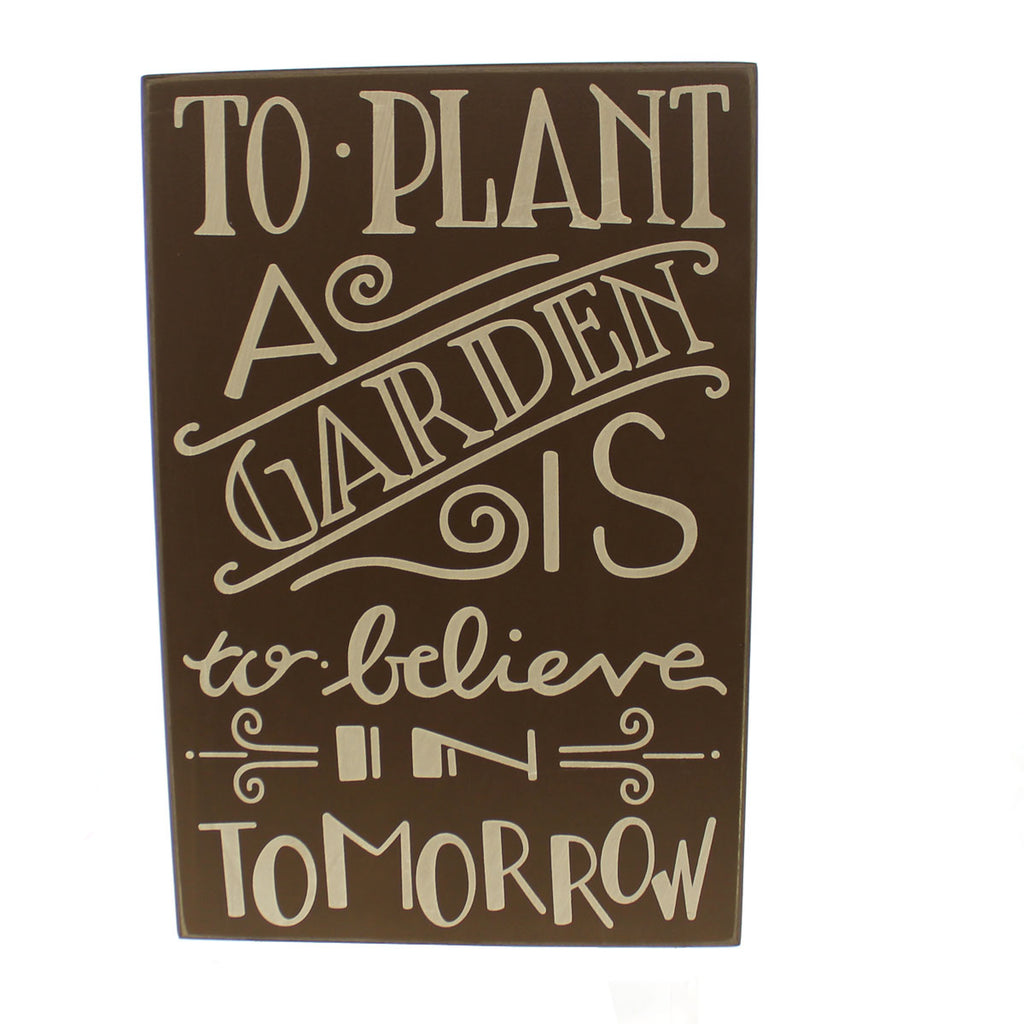Home & Garden To Plant A Garden Box Sign Wood Plant Garden Summer 23775 ...