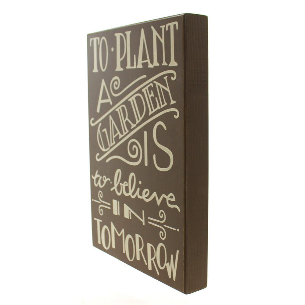 Home & Garden To Plant A Garden Box Sign Wood Plant Garden Summer 23775 ...