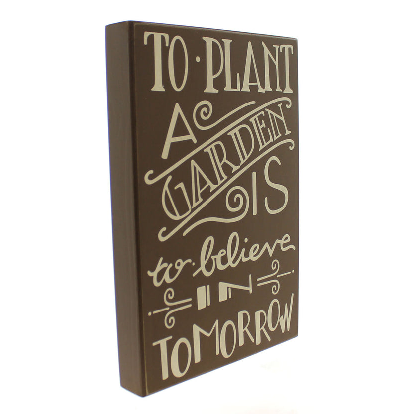 Home & Garden To Plant A Garden Box Sign Wood Plant Garden Summer 23775 ...