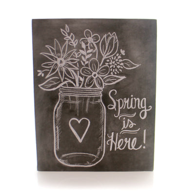 Home Decor Spring Is Here Chalk Sign Wood Flowers Wood Decor 23185 ...