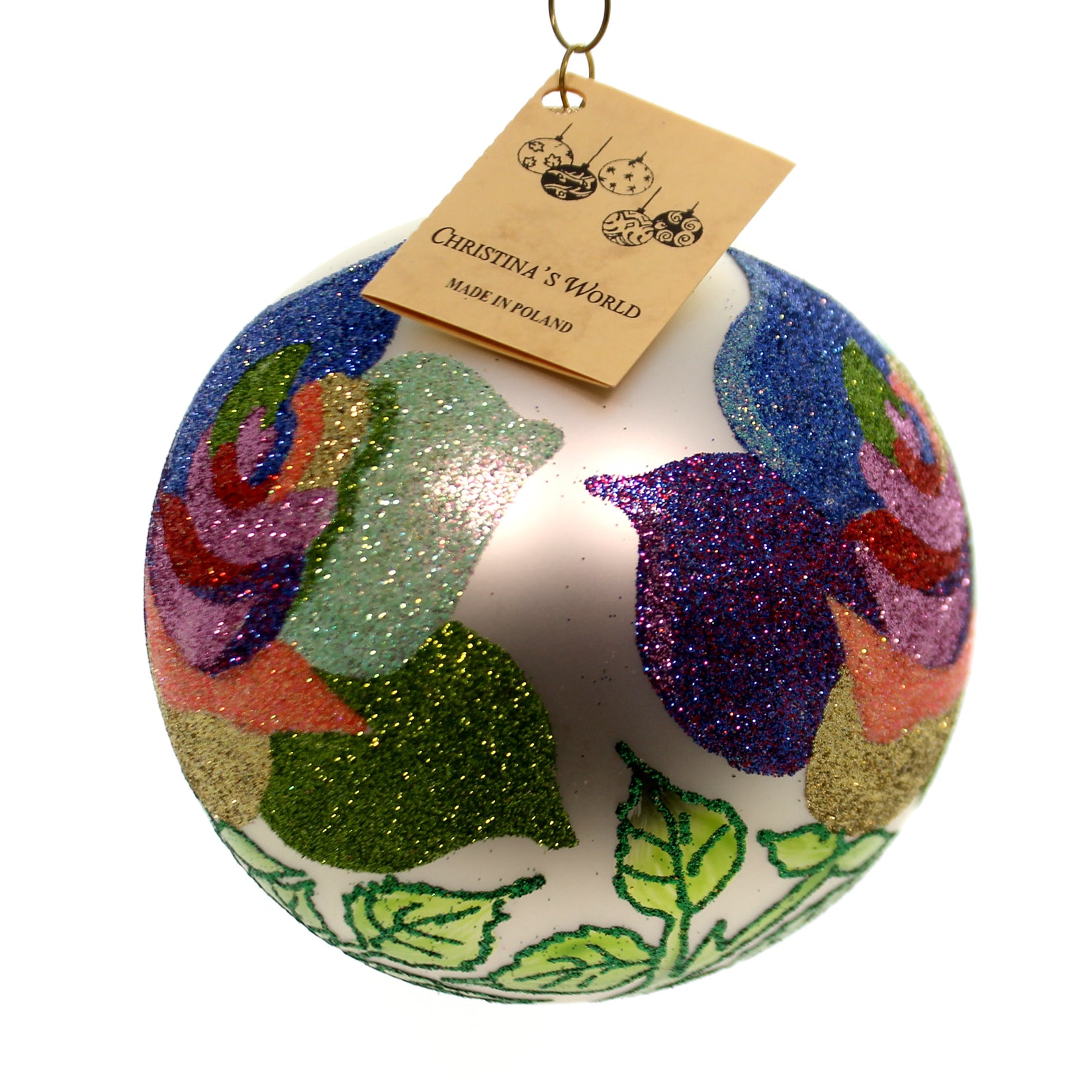 Christina's World Rainbow Roses Glass Ball Ornament Flower Flo699 ...