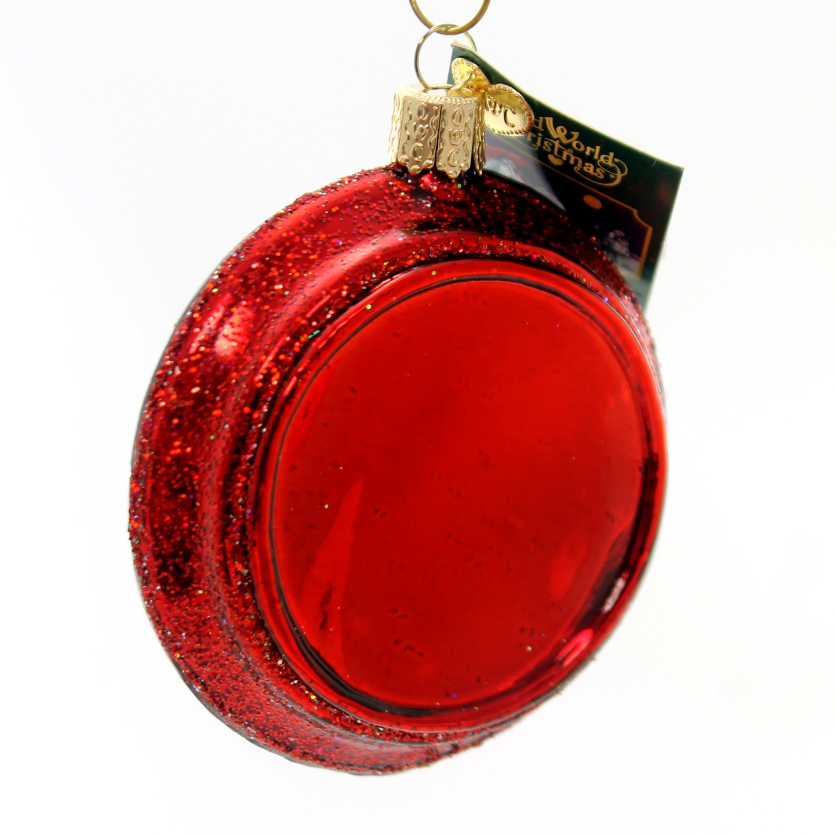 Old World Christmas Roulette Wheel Glass Ornament Spin Red Black Game ...