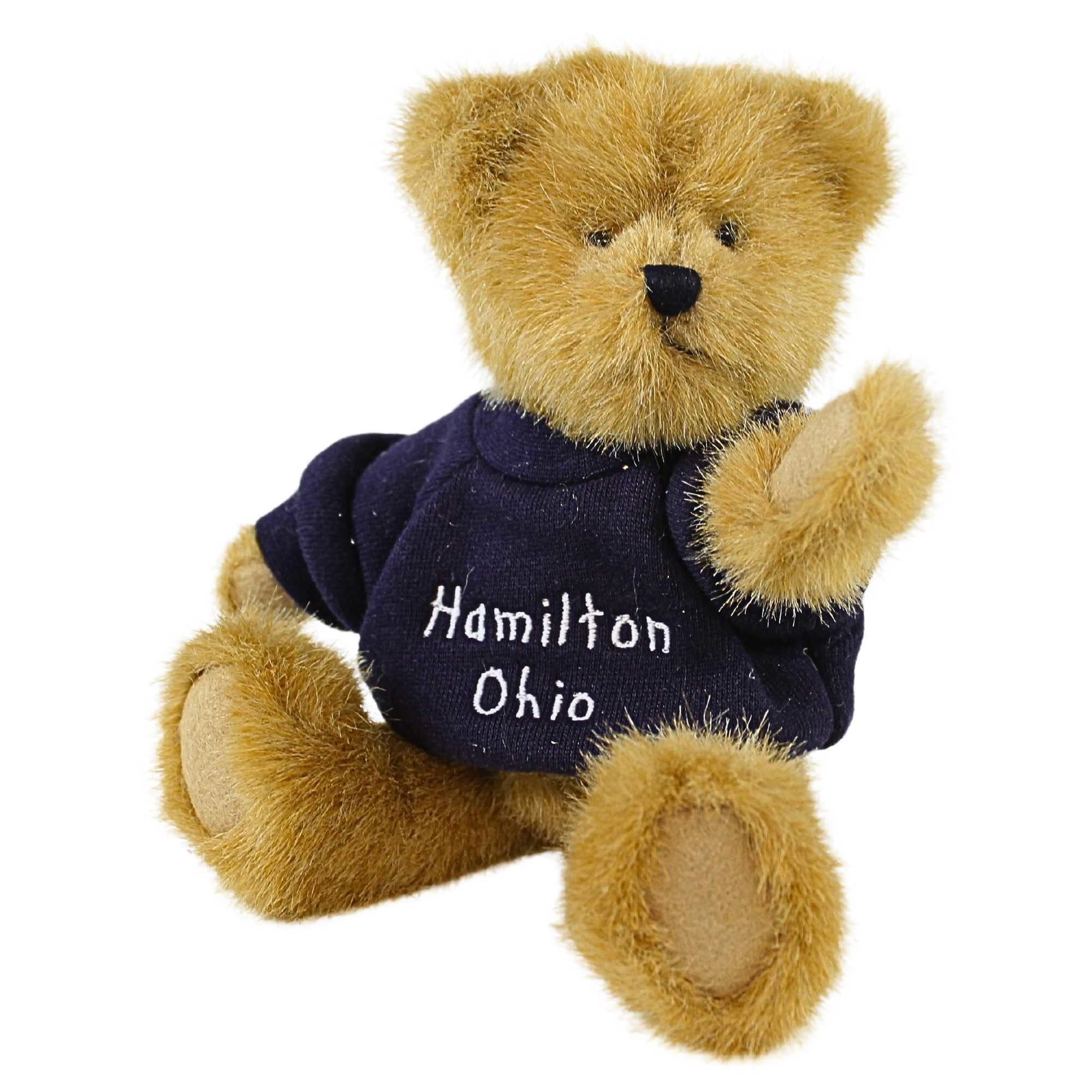 Boyds Bears Plush Hamilton, Ohio Bear Fabric Head Bean Collection ...