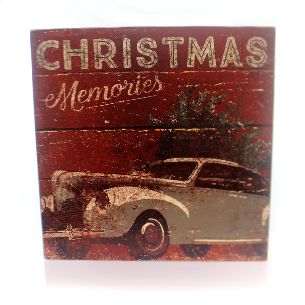 Christmas Christmas Memories Box Sign Wood Old Fashion Car Tree 28775 ...