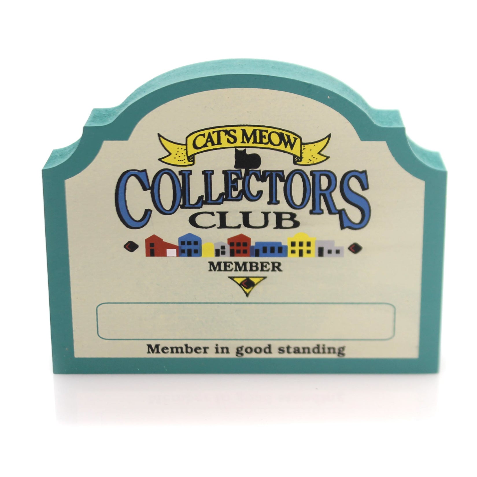 Cats Meow Village Club Member Sign Wood Retired 010 | SBKGifts.com