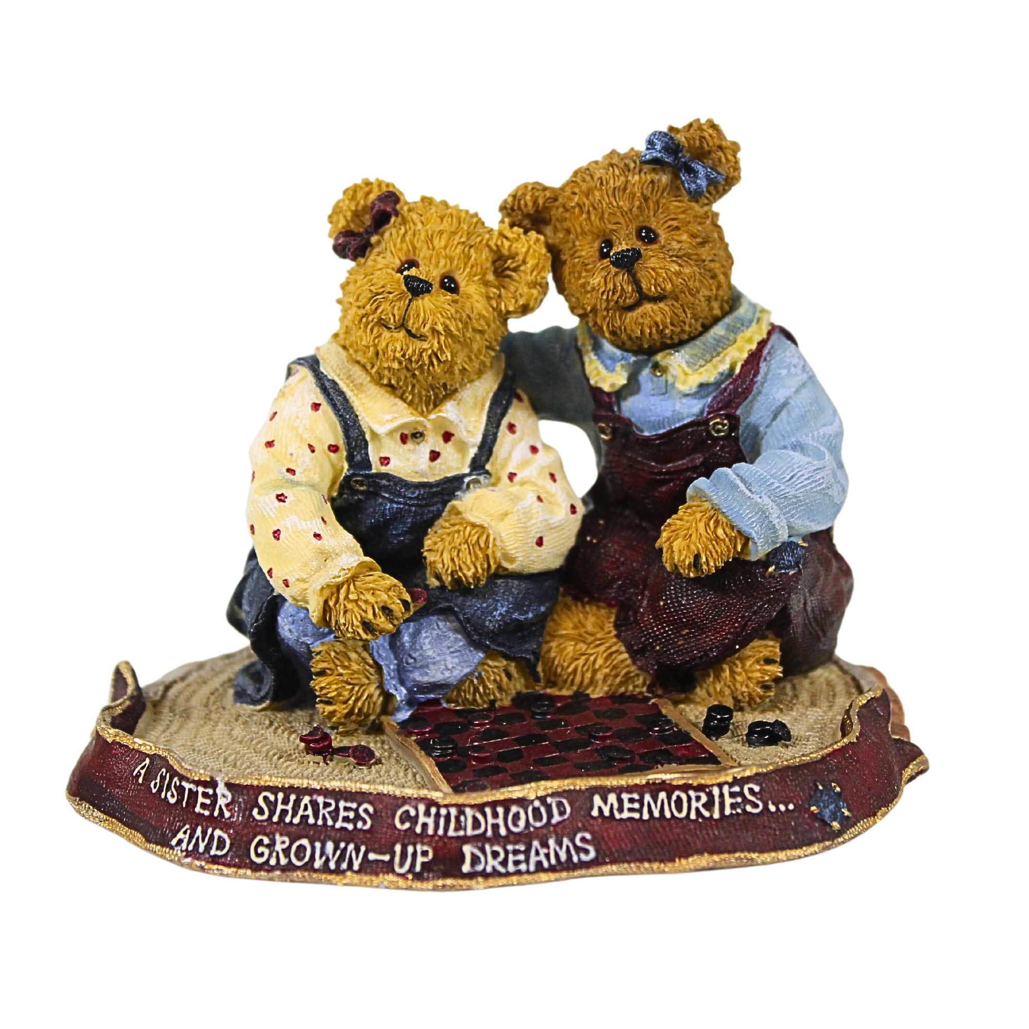 Boyds Bears Resin Ava & Rae Ann...Rainy Afternoon - 1 Figurine 3 Inch ...
