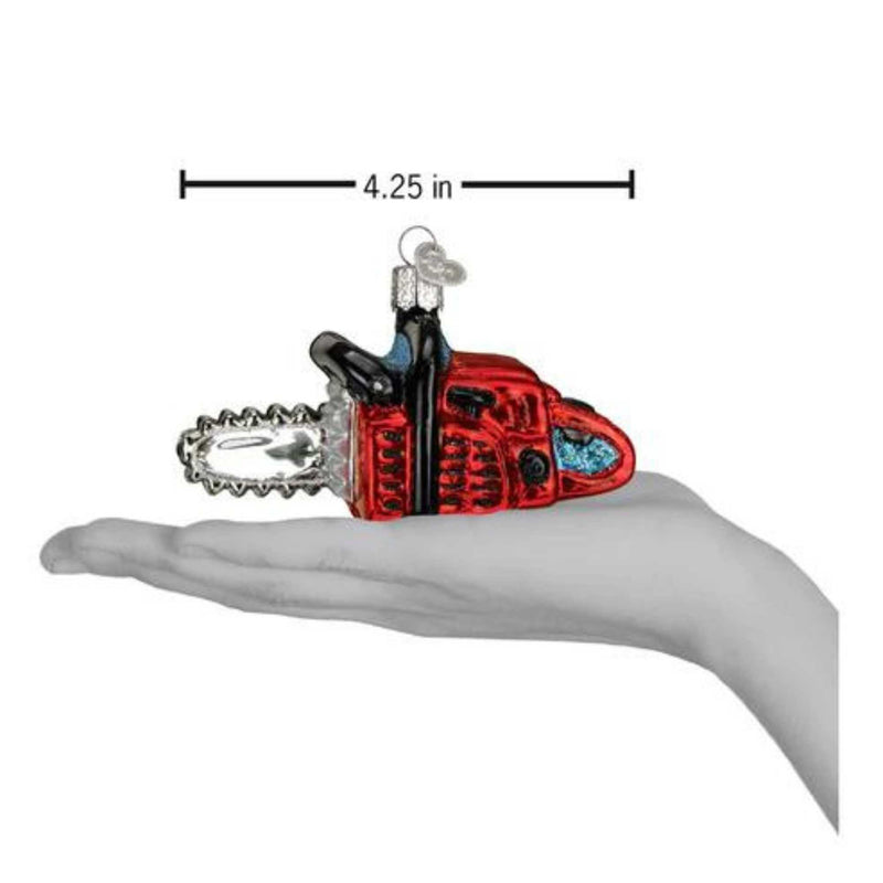Old World Christmas Chain Saw Glass Ornament Diy Improvement 32162 ...