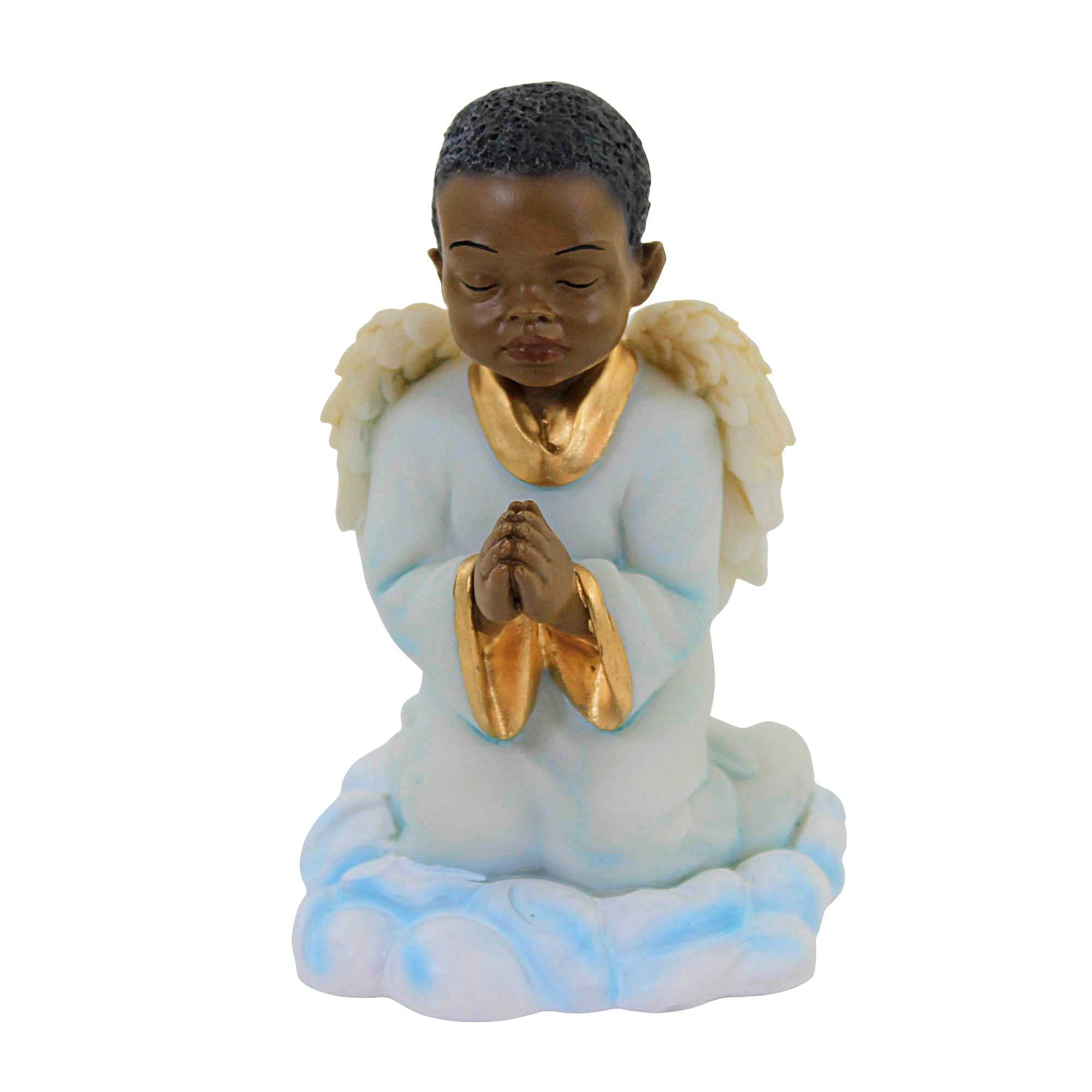 Praying Angel Boy Polyresin Religious Ethnic Heritage 17337 | SBKGifts.com