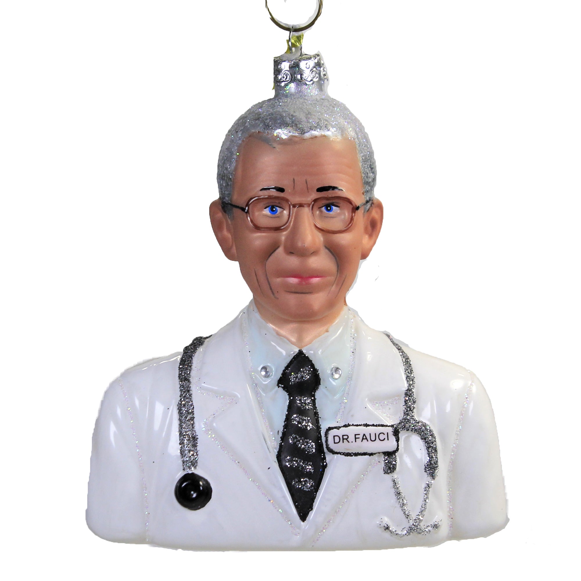 Holiday Ornament Dr Fauci Glass Physician Pandemic Covid19 Go8046 ...