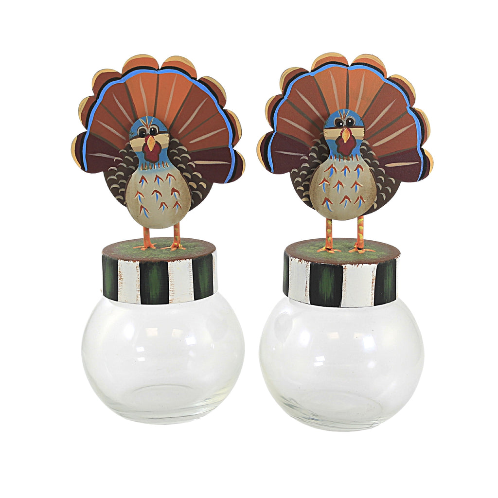 Thanksgiving Turkey Bubble Jar Glass Decorative F21058 | SBKGifts.com