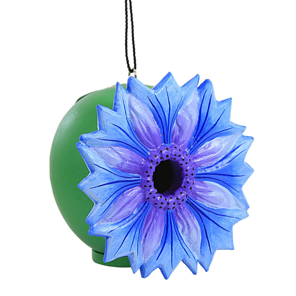 Blue Cornflower Birdhouse - One Flower House 7 Inch, Wood - Gord-O ...