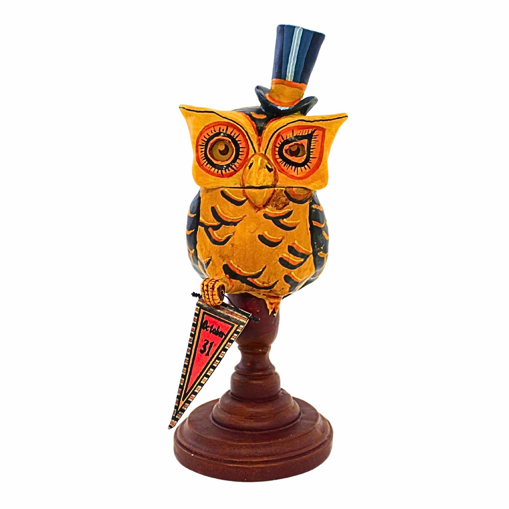 Jorge De Rojas Ozzie Owl Polyresin Halloween Bird October 43034 ...