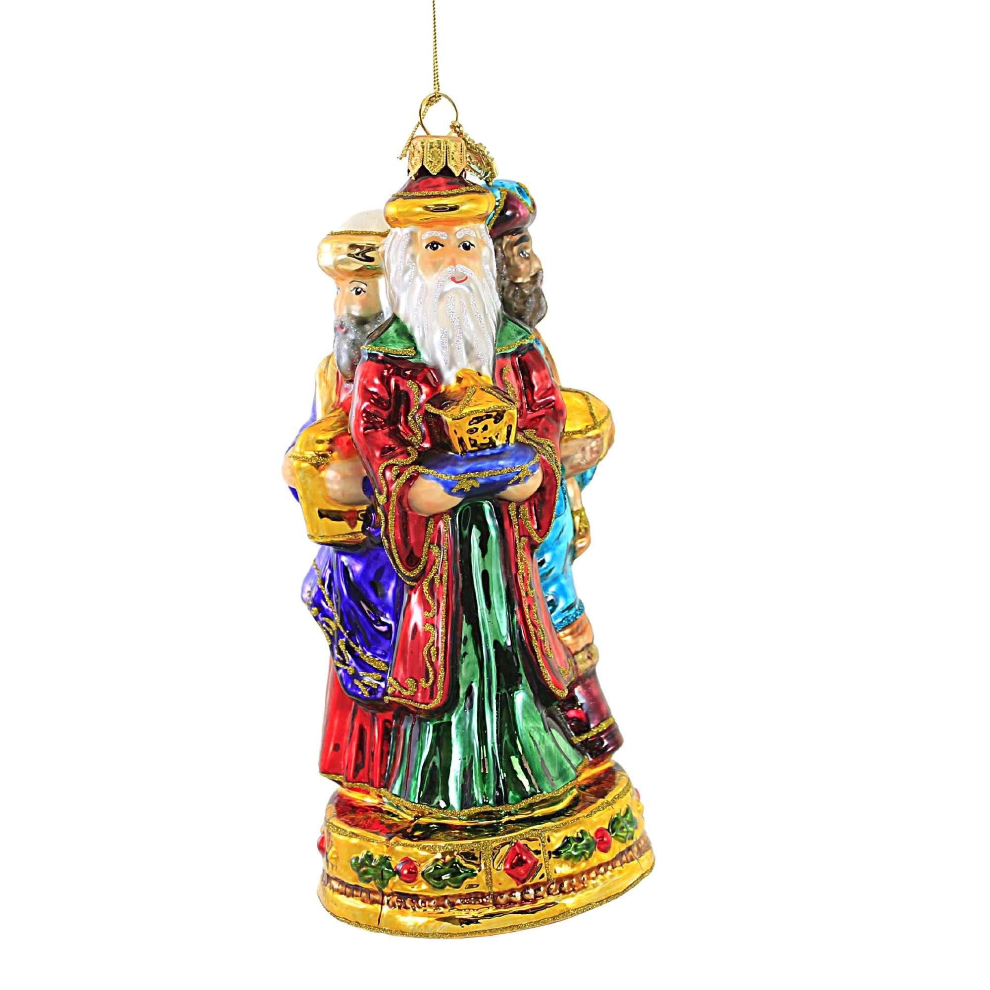 Huras Wisemen Glass Ornament Religious Nativity Hf690 | SBKGifts.com
