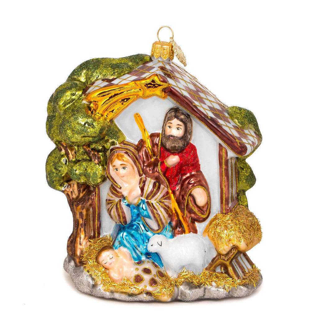 Huras Family 5.50In Holy Family Cl, Glass, Prototype Ornament Nativity ...