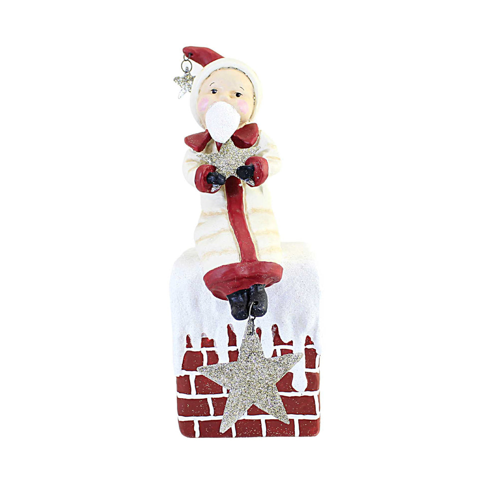 Dee Foust-Harvey Chimney Sitting Santa Polyresin Christmas Stars 81081 ...