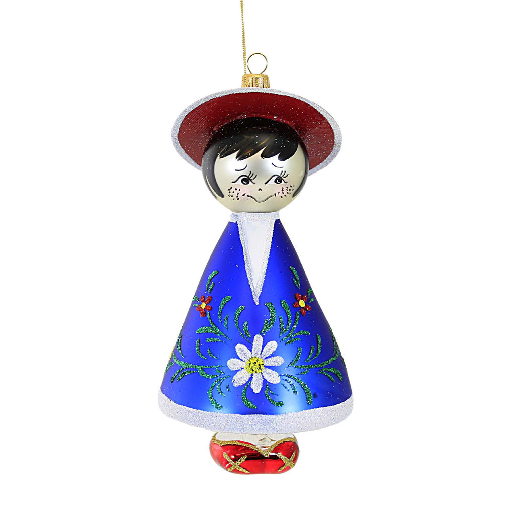 De Carlini Latin American Woman Glass Ornament Italian Latina Amiga ...