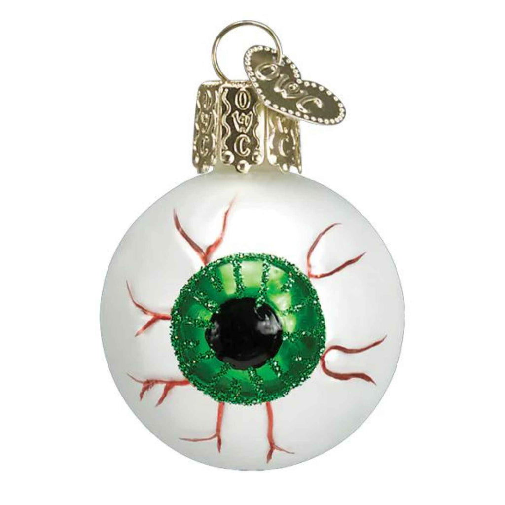 Old World Christmas Green Evil Eye - One Glass Ornament 1.75 Inch ...
