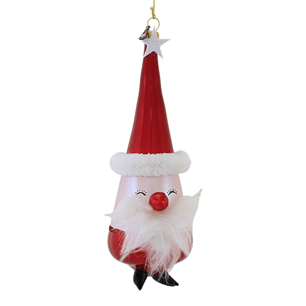 Santa Land 6.25In Santa Land Logo Santa, Glass, Ornament Jolly Old Elf ...