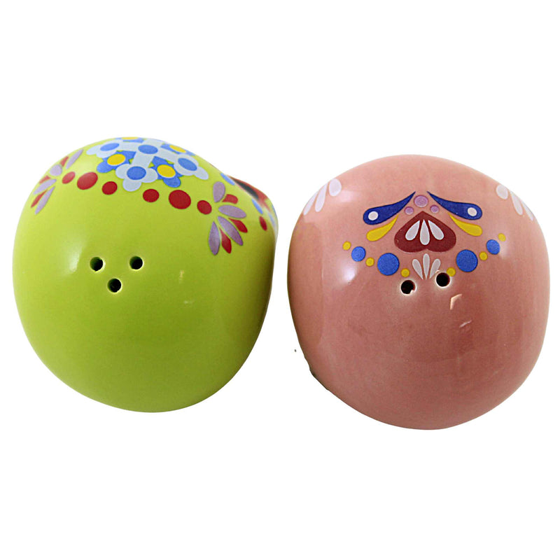 Transpac Day Of The Dead Salt And Pepper Shakers - Set Of Skull Salt ...