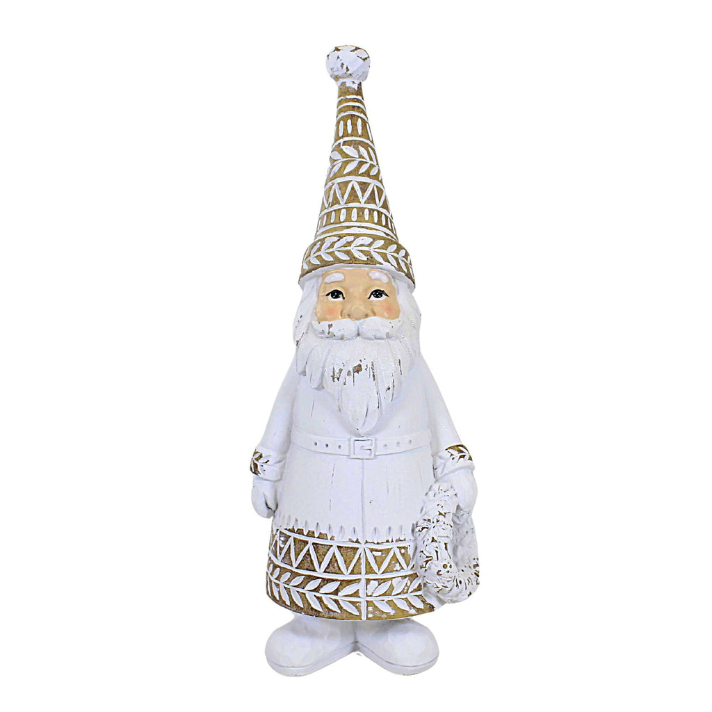 Ganz White-Washed Santa Figurine - One Santa Figurine 11.25 Inch ...