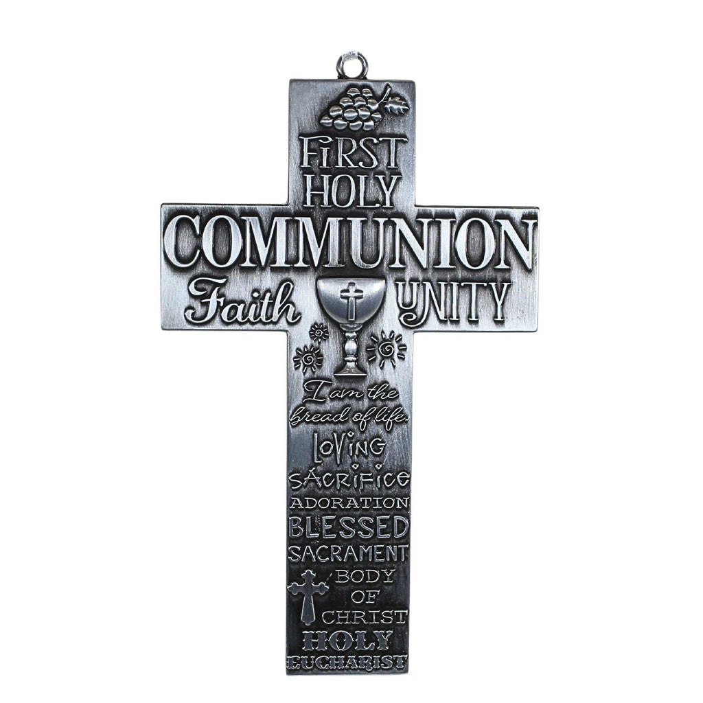 Roman 7.00In Communion Word Wall Cross, Metal, First Holy Sacrament ...