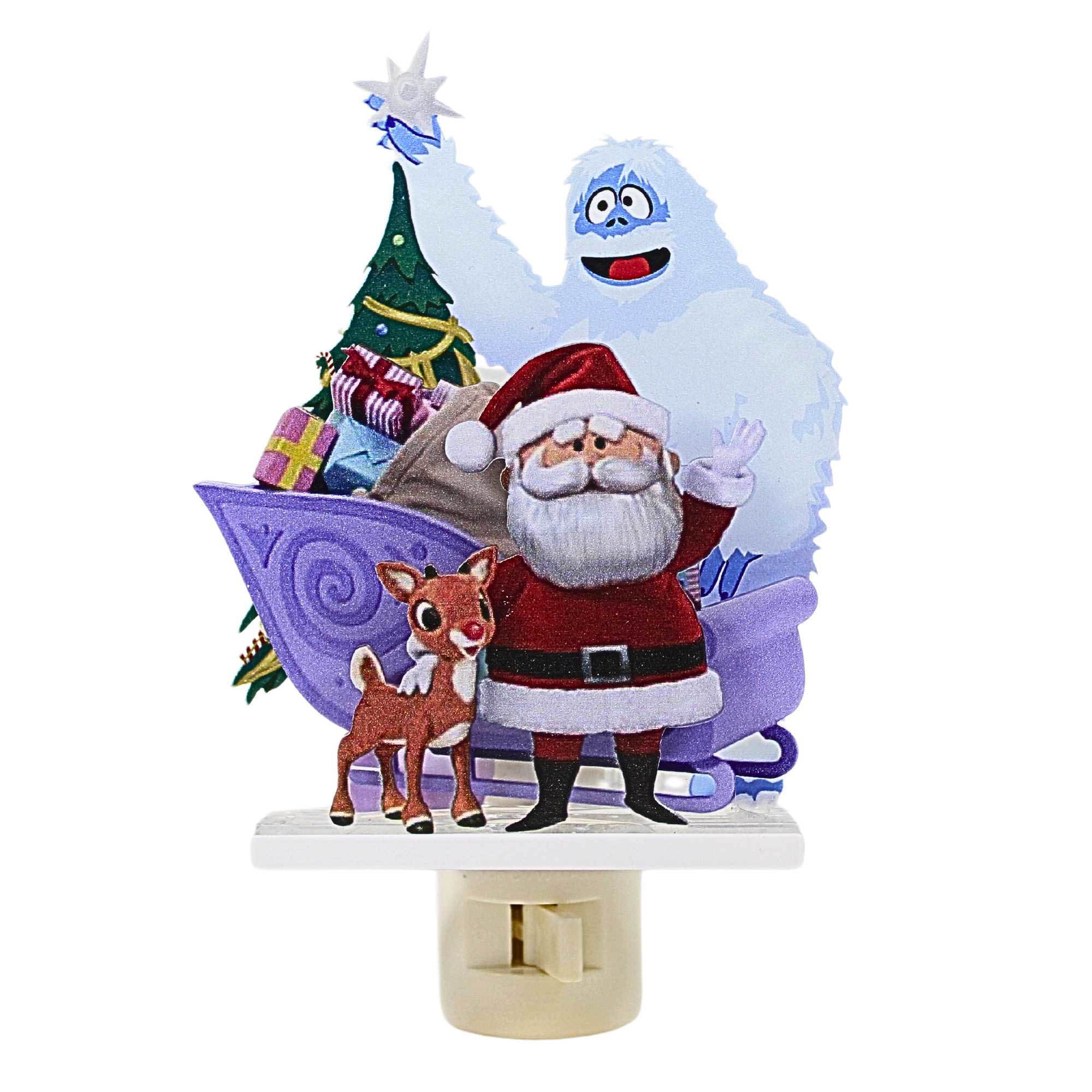 Roman 6.00In Rudolph Night Light, Plastic, Red Nosed Reindeer 134106 ...