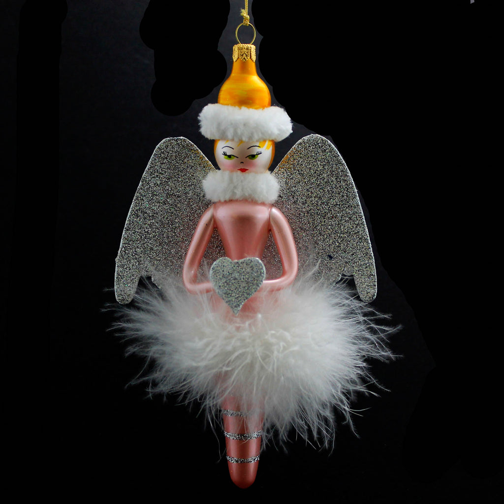 De Carlini Italian Ornaments 7.25In Daphne Winter Princess In Light ...