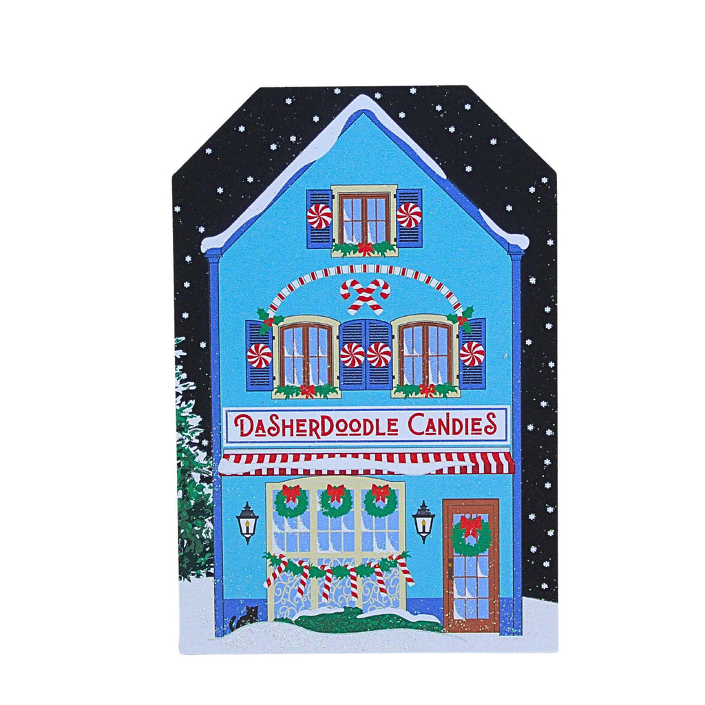 Cat's Meow Village 5.00In Dasher Doodle Candies, Wood, North Pole ...