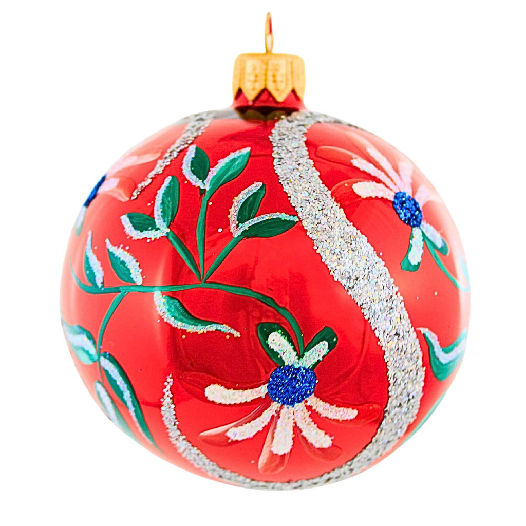 Ornament King 3.00In Momma's Favorites Red, Glass, Retro Ball Ornament ...