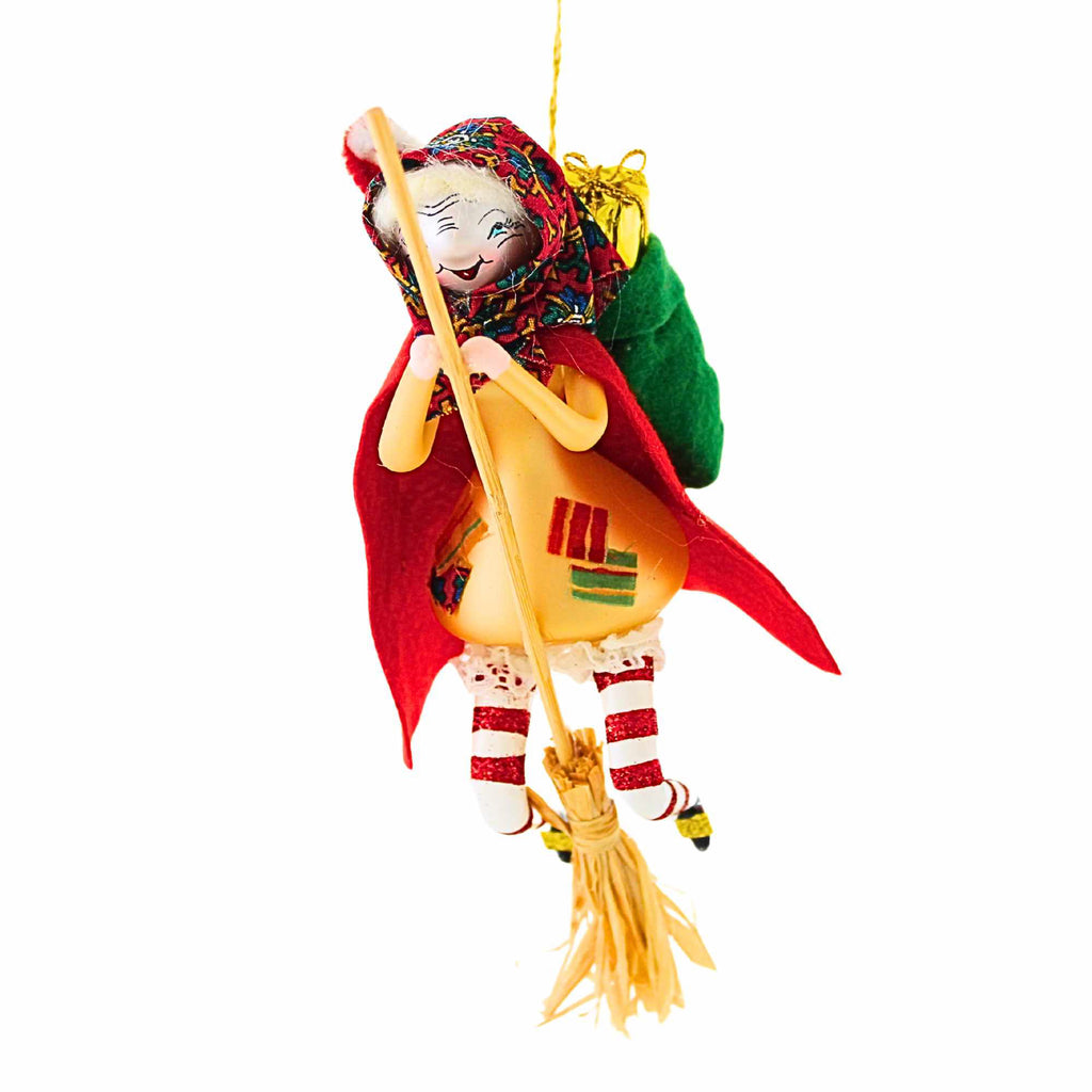 De Carlini Italian Ornaments 8.00In Befana Witch, Glass, Italian Glass ...