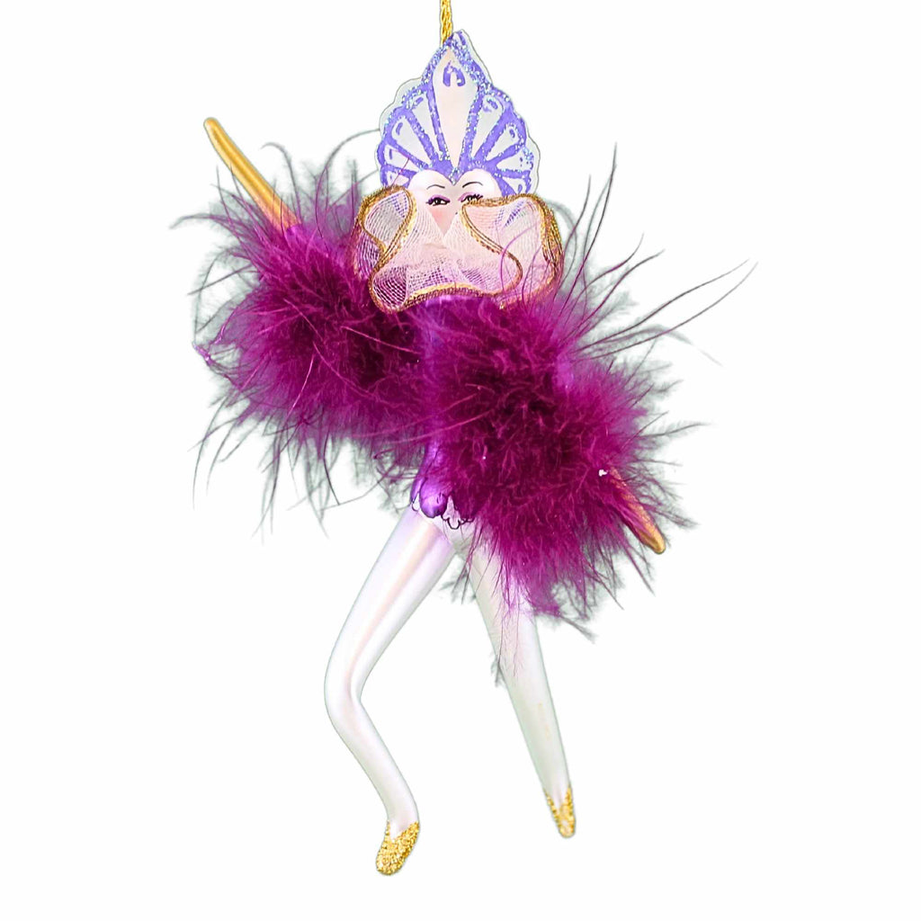 De Carlini Italian Ornaments 6.25In Dame Du Cirque, Glass, Entertainer ...