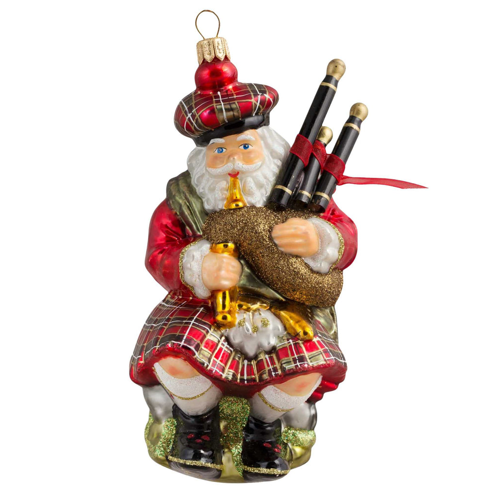 Miss Christmas 6.00In Scottish Santa With Bagpipe, Glass, European ...