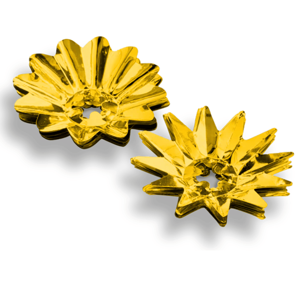 Tru-Tone 0.75In Gold Faceted Accessory Reflectors 10-Pack, , Decorative ...