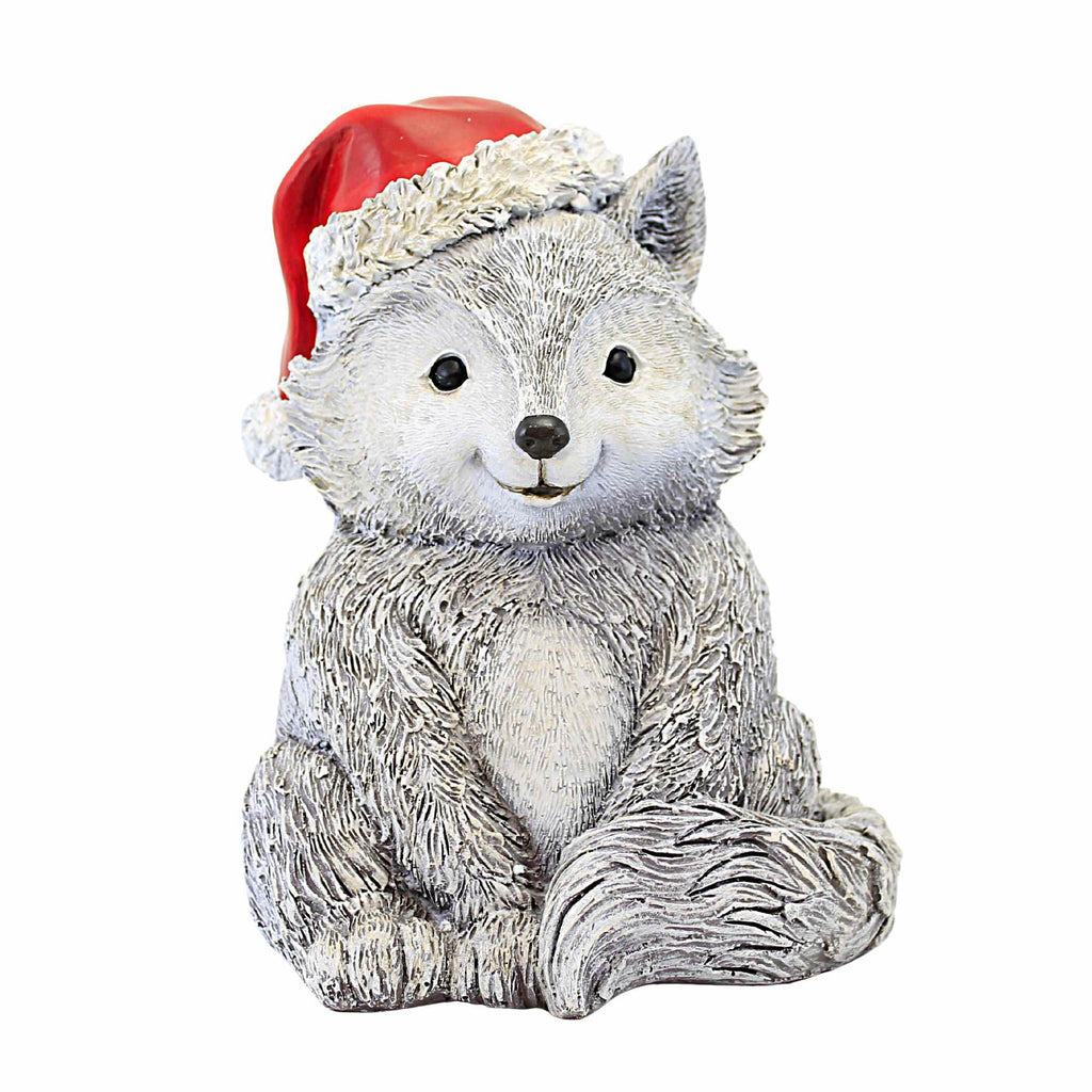 Roman Fox Pudgy Pal In Santa Hat - One Figurine 9.0 Inch, Polyresin ...