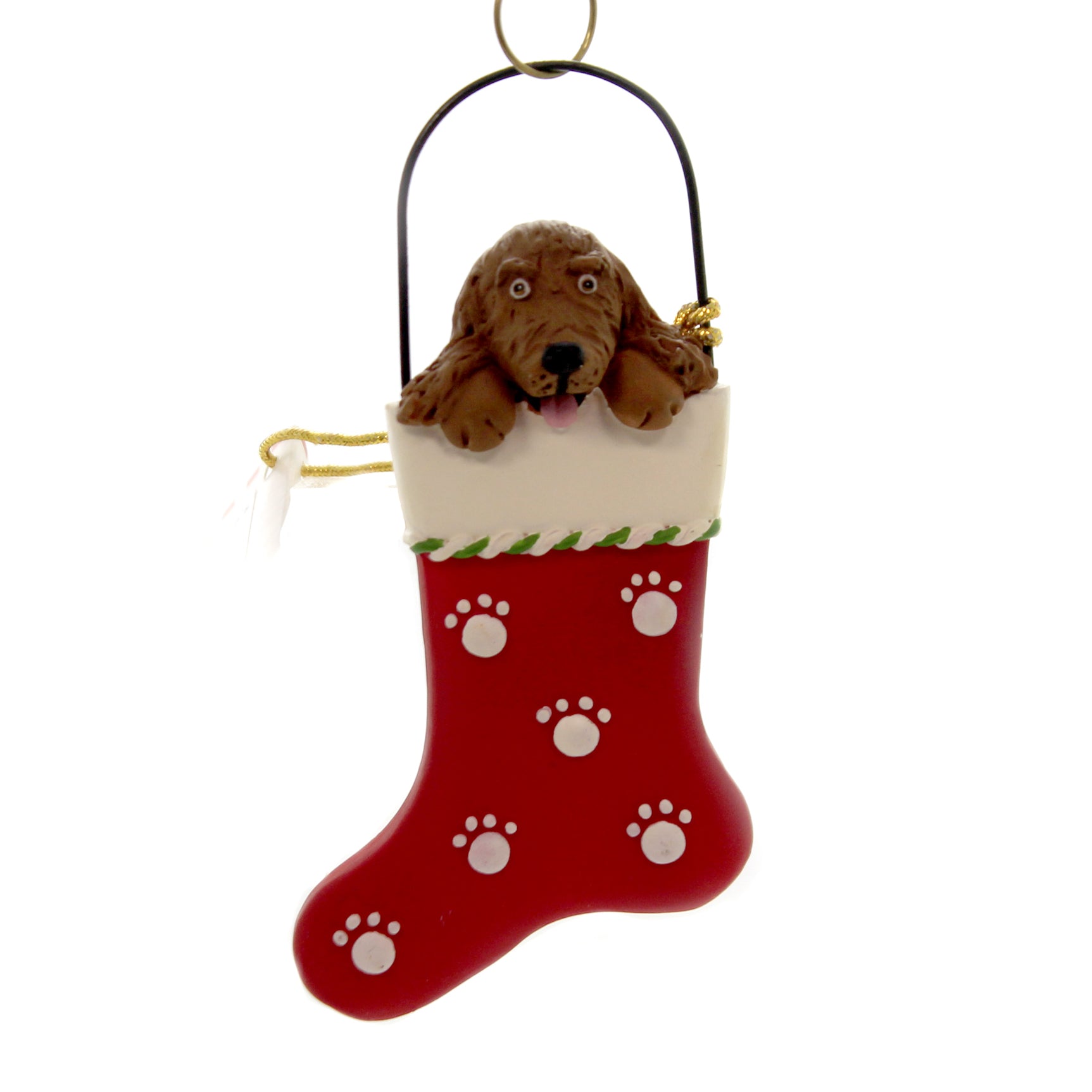 Personalized Ornaments Irish Setter Resin Dog Christmas Stocking Ww2494 ...