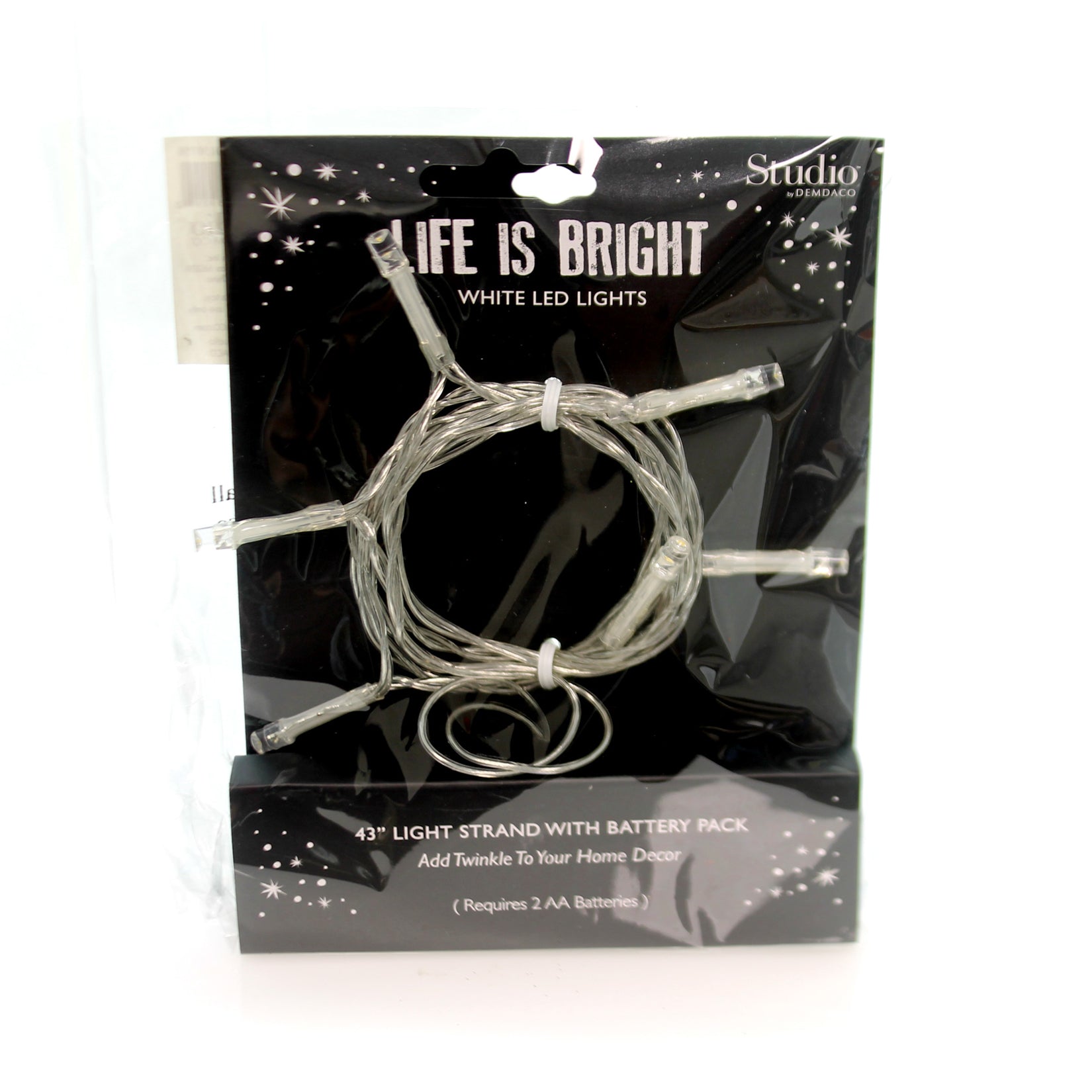 Home & Garden White Led Light Strand W/Battery Pack Studio Tin Boxes ...