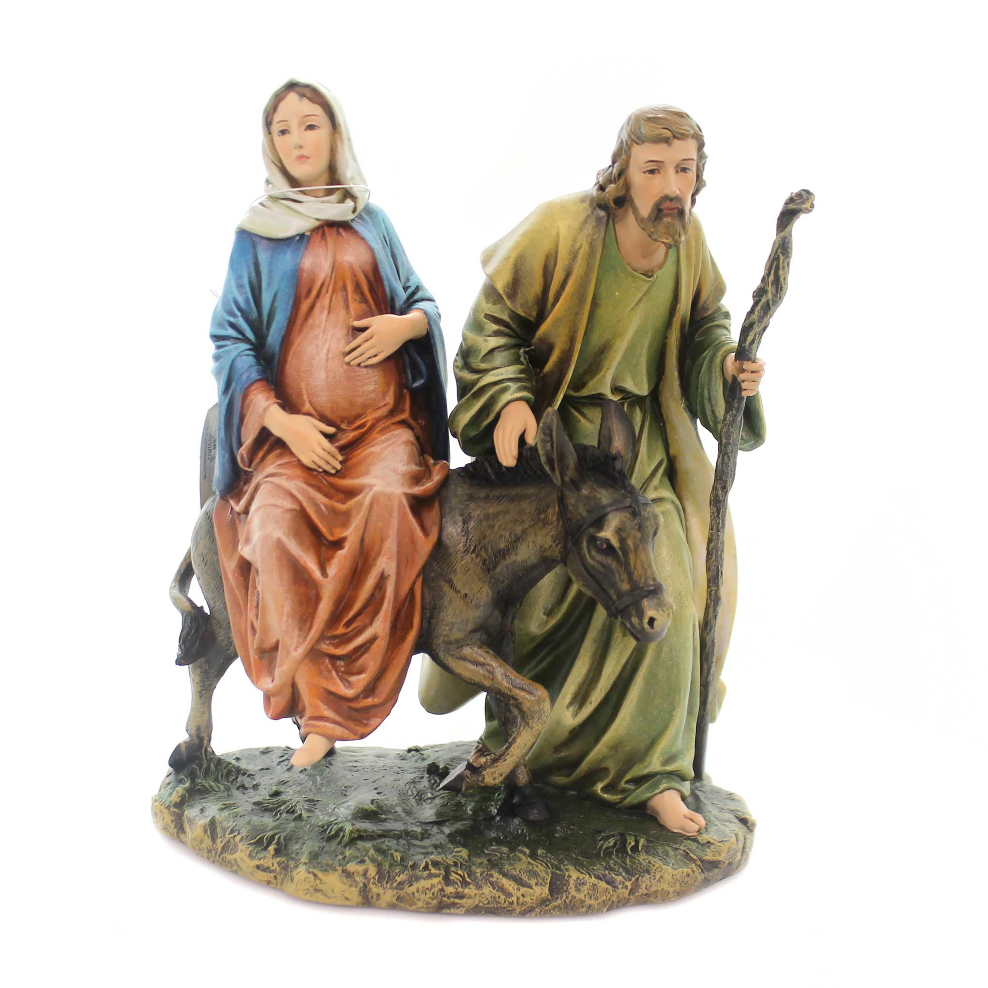 Christmas La Posada Figurine Polyresin Mary Joseph Donkey 40723 ...