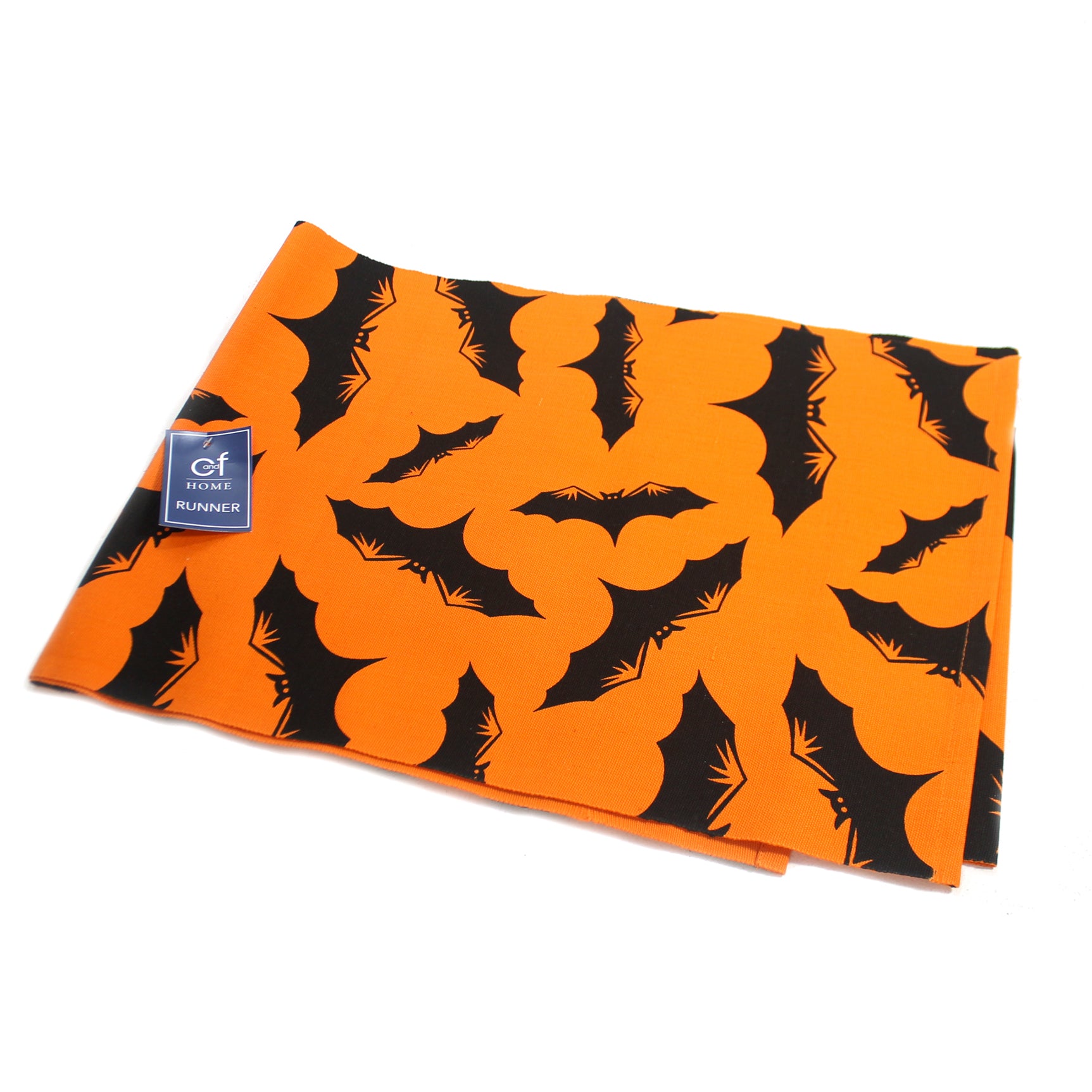 Halloween Batty Table Runner Cotton Cotton Bats Orange 842661950 ...