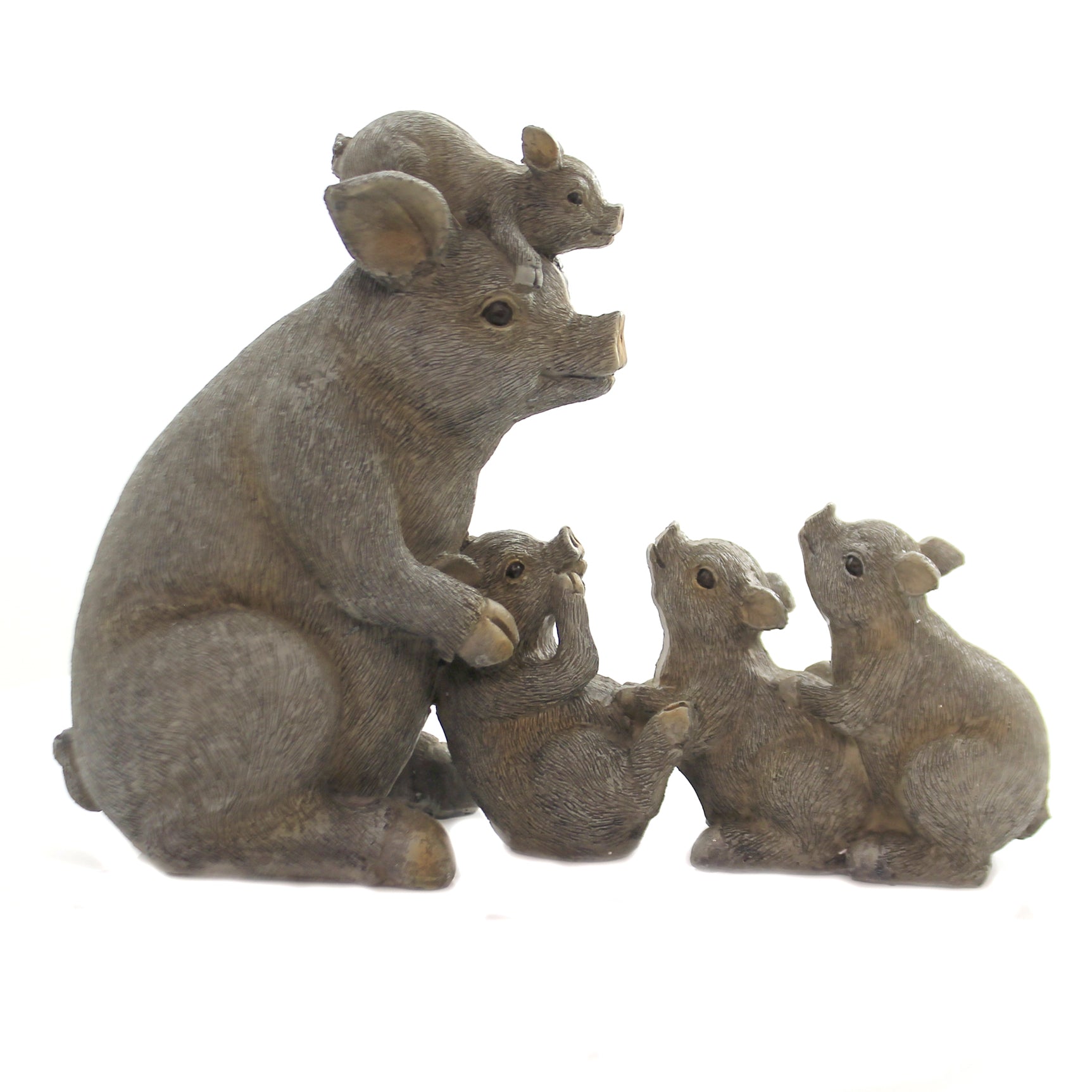 Home Decor Pig Family Polyresin Piglet Swine 74661 | SBKGifts.com